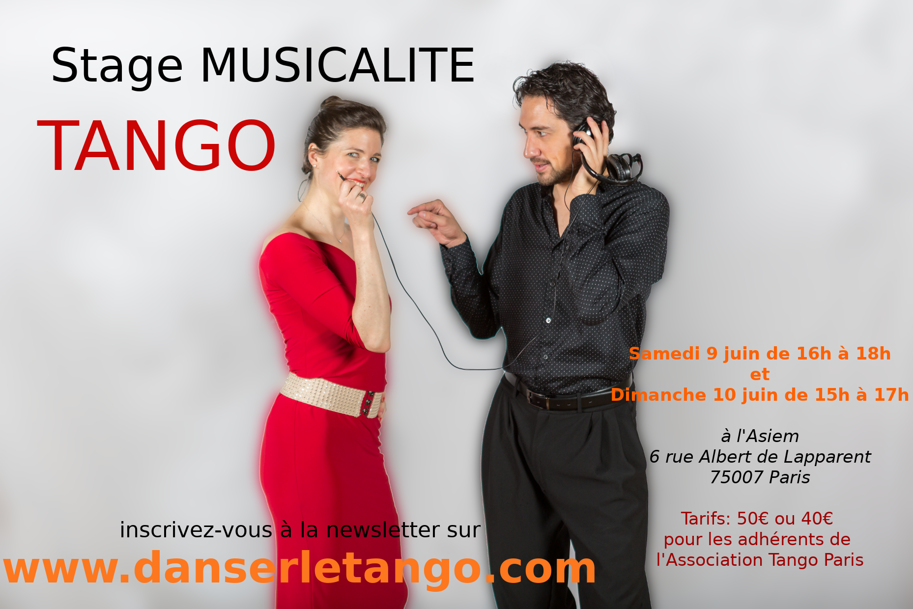 Stages Tango Argentin samedi 9 et dimanche 10 juin - Apprendre à Danser ...